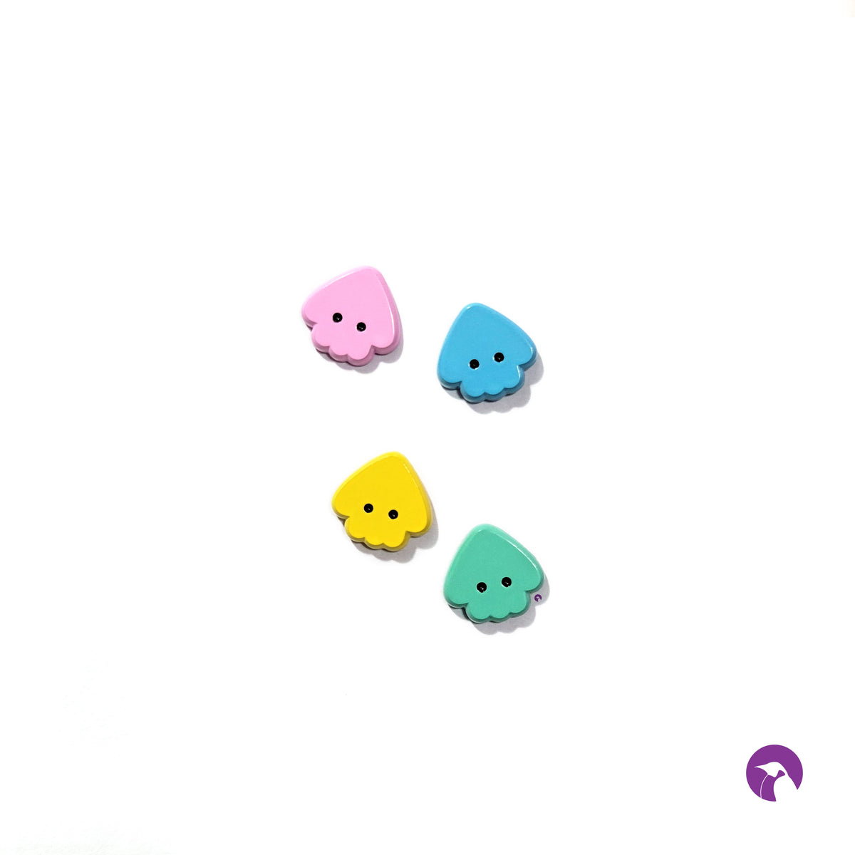 Dyed Mini Squid Pin Set - Pastel - 4 piece – Vector Penguin Shop