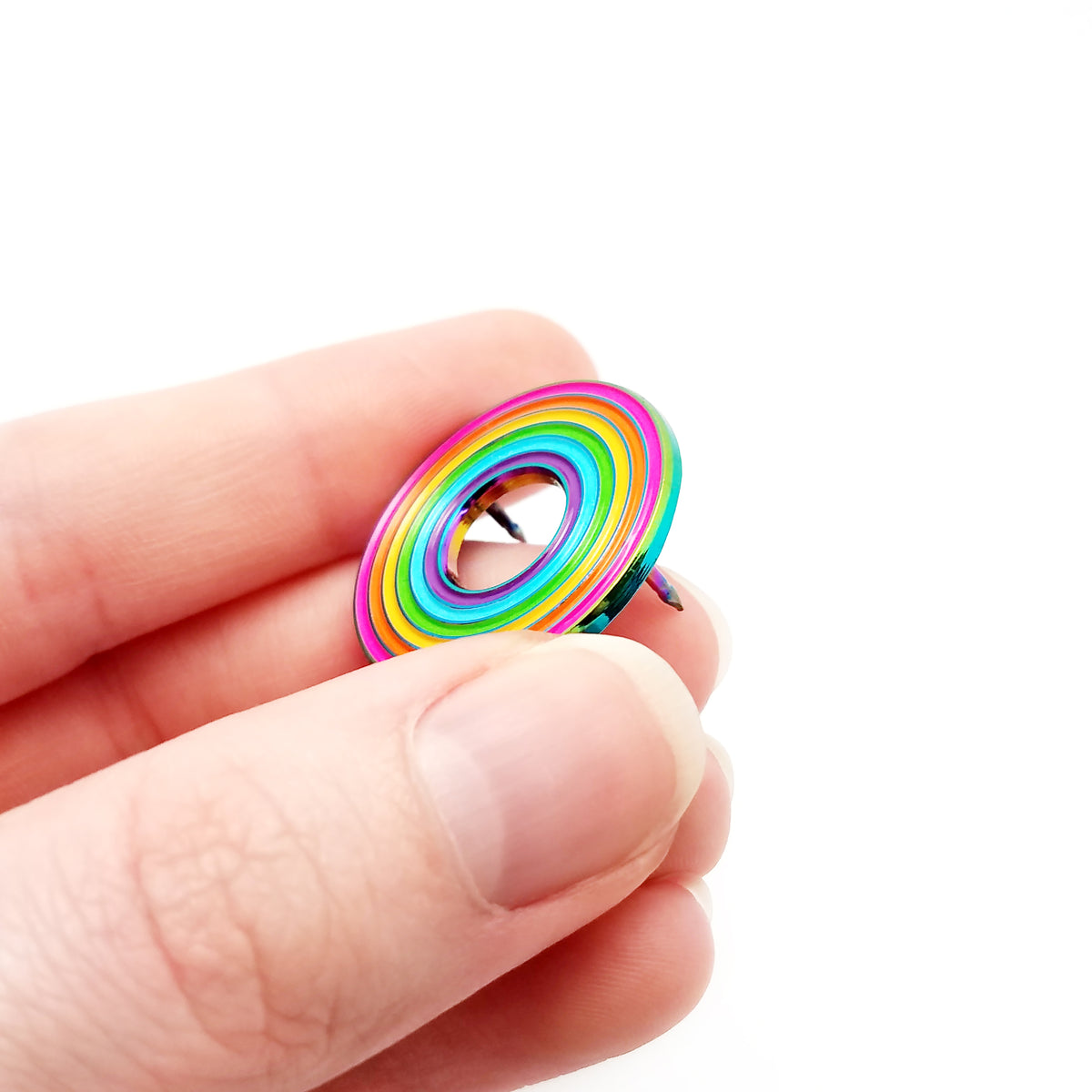 Soft Enamel Rainbow Circle Enamel Pin – Vector Penguin Shop